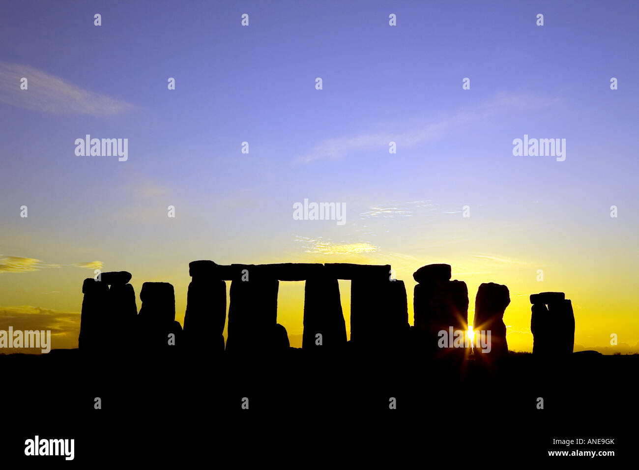 Stonehenge at sunset in England Stock Photo - Alamy
