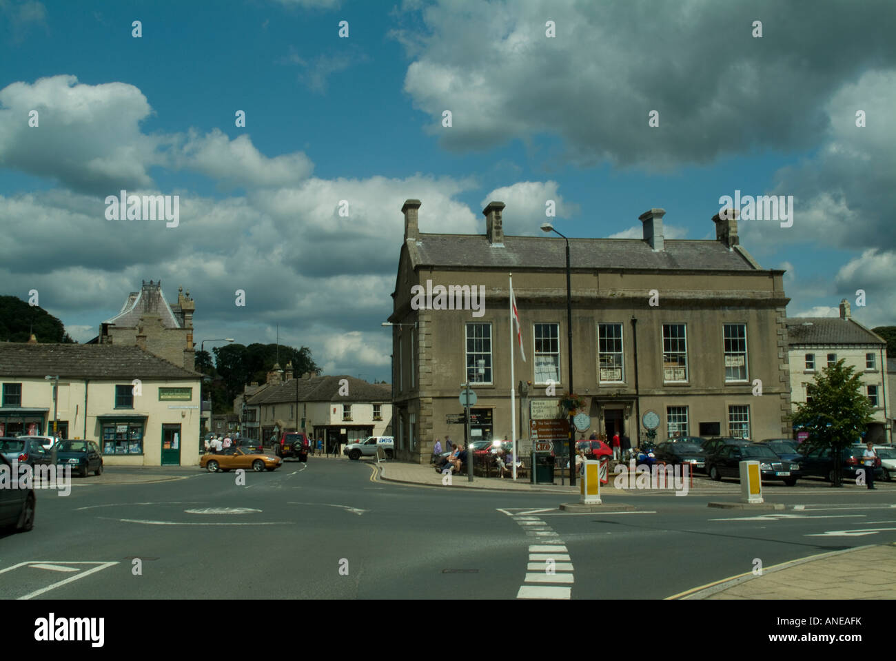 town centre Leyburn, North Yorkshire Stock Photo - Alamy