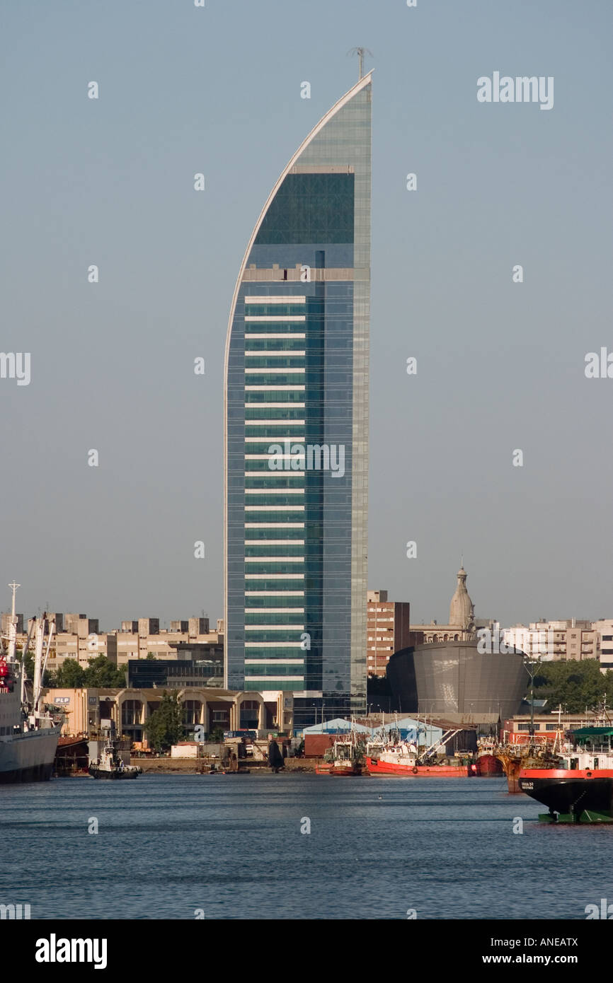 Uruguay Montevideo Antel tower Stock Photo - Alamy