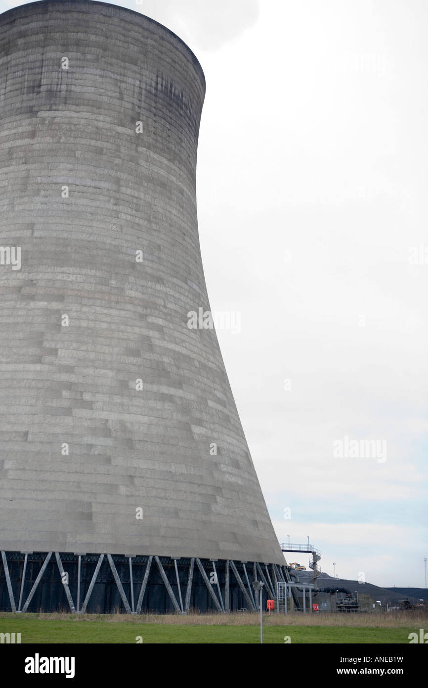 cooling tower and coal stack Stock Photo - Alamy