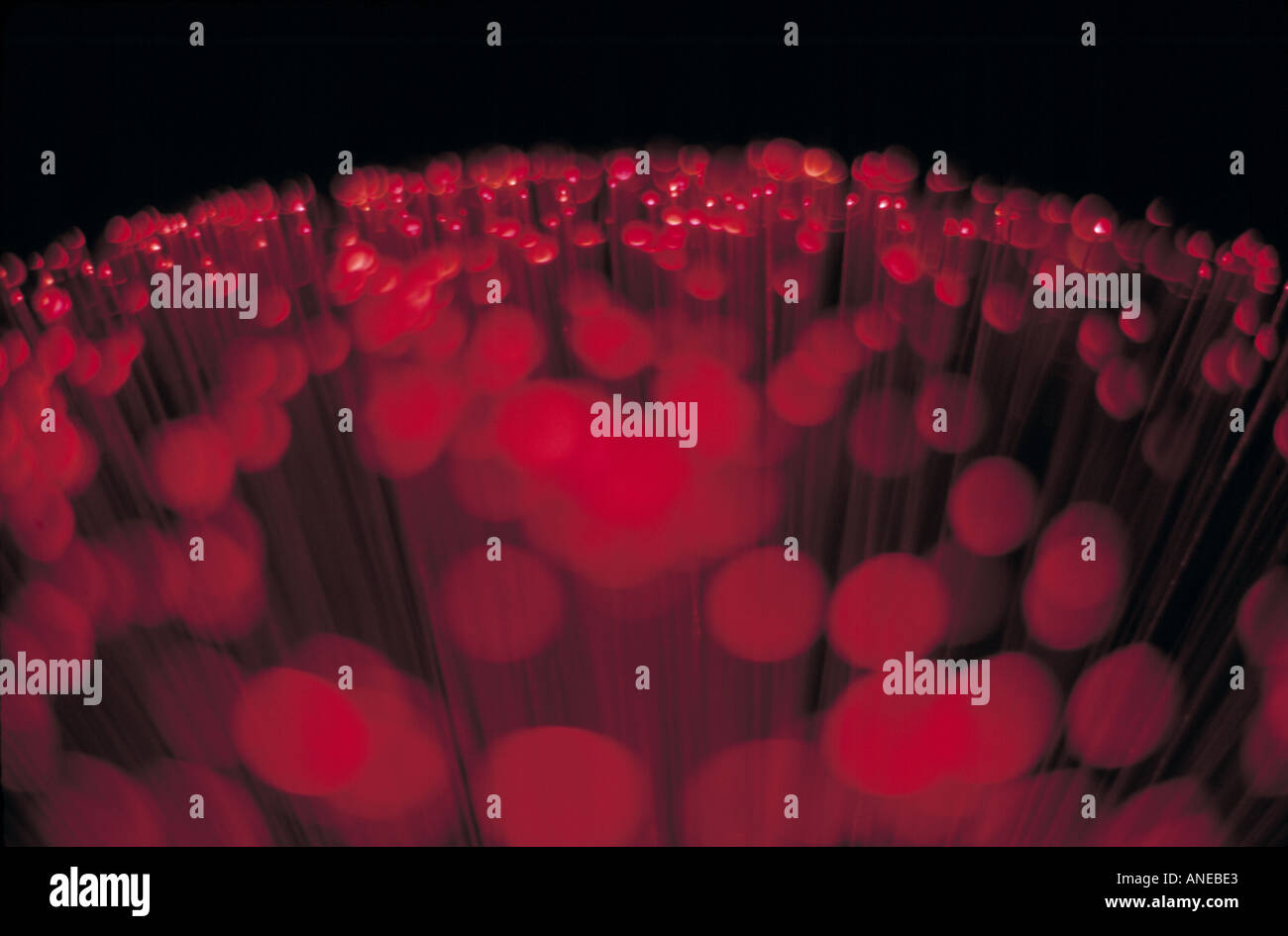 Red Fibre Optics Stock Photo - Alamy