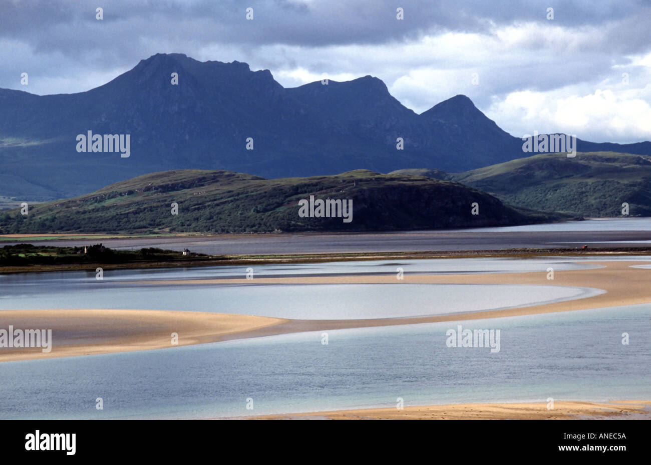 "Kyle of Tongue" and "Ben Hope" Sutherland, Scotland Stock Photo - Alamy