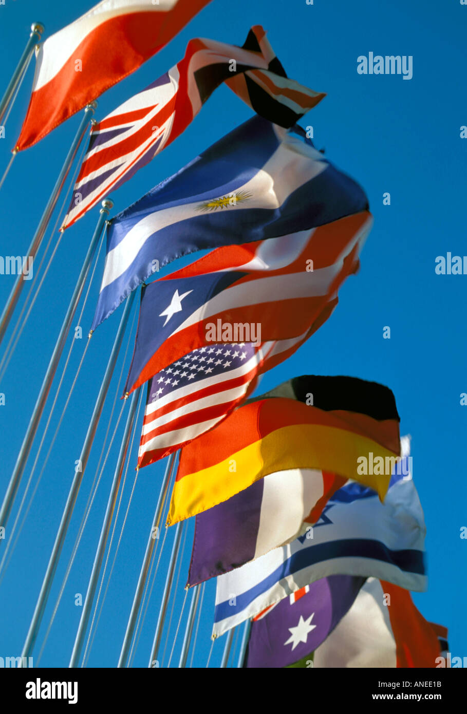 International flags hi-res stock photography and images - Alamy