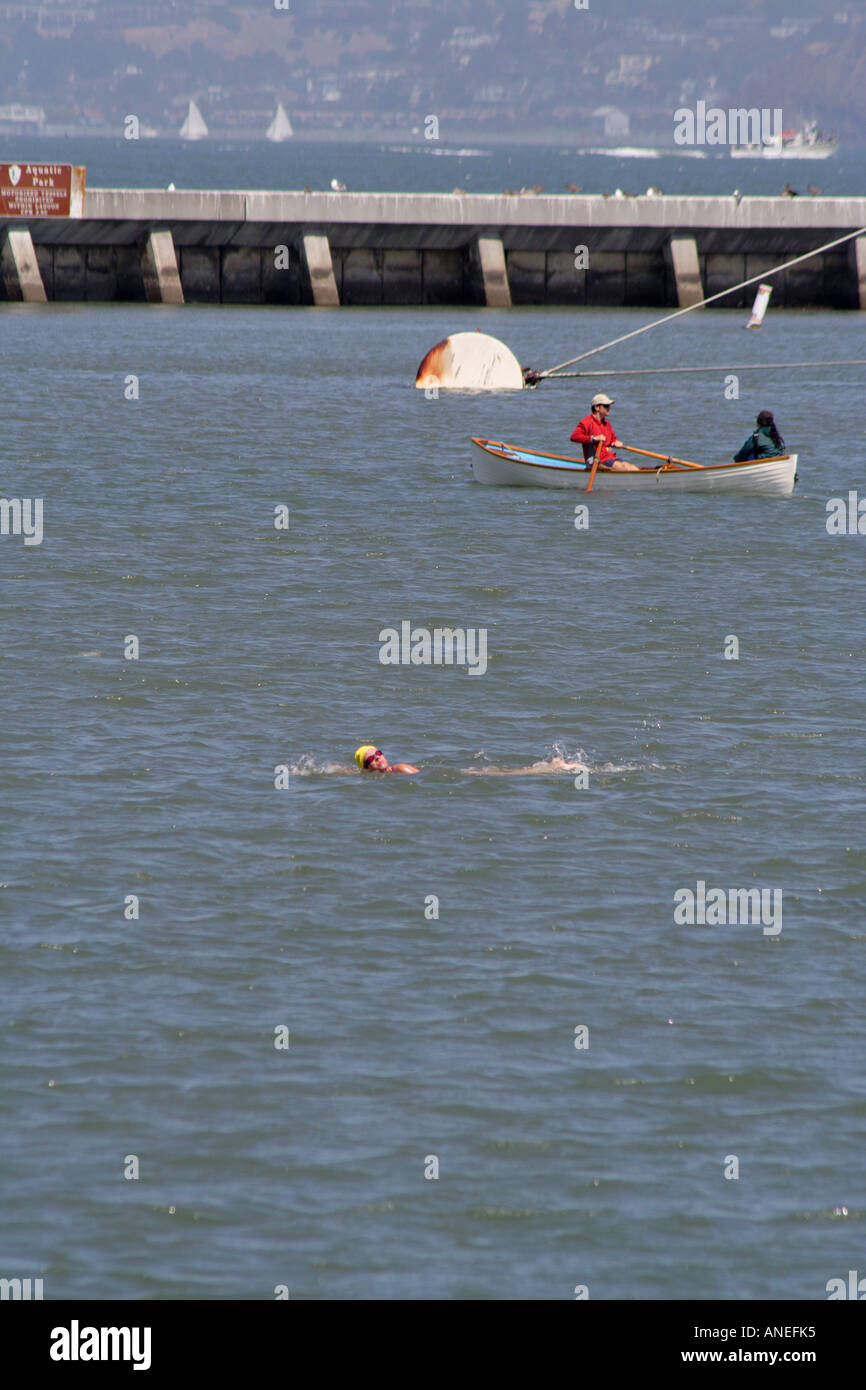 Swimmer in san francisco bay hi-res stock photography and images - Alamy
