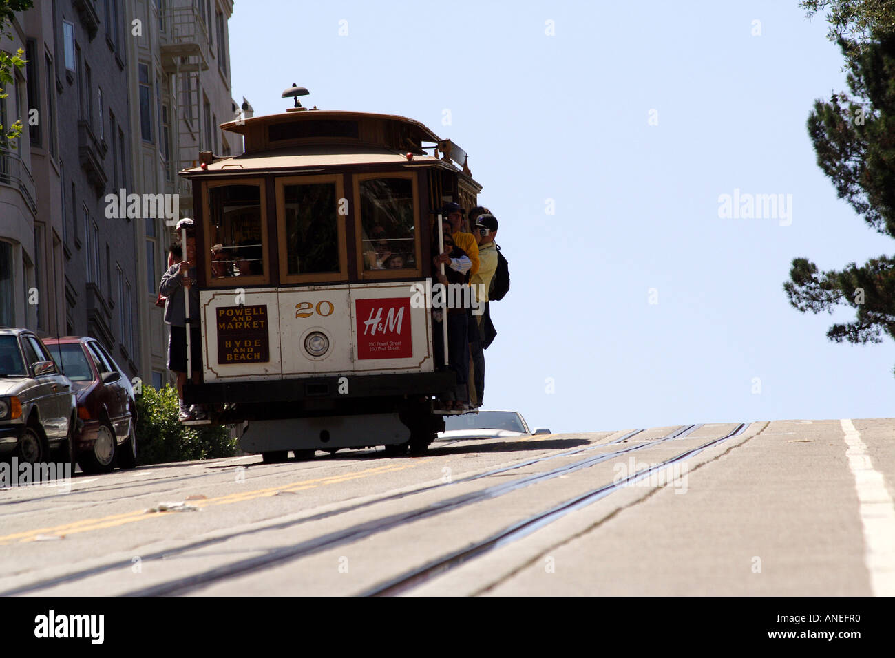 Sf cable car side view hi-res stock photography and images - Alamy