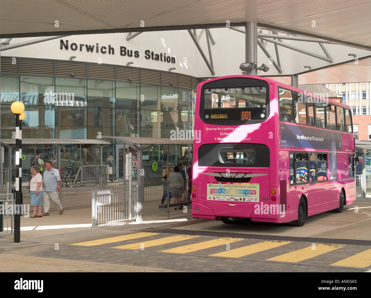 NEW BUS STATION SURREY STREET NORWICH NORFOLK EAST ANGLIA ENGLAND UK ...