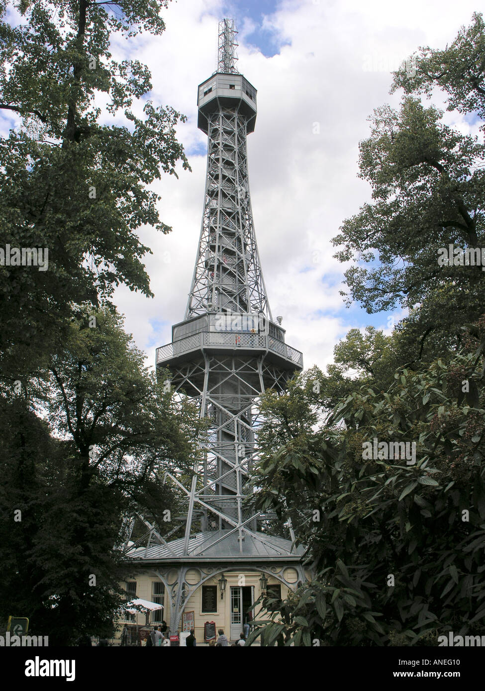 Petrin Hill Observation Tower Prague Czech Republic Stock Photo - Alamy