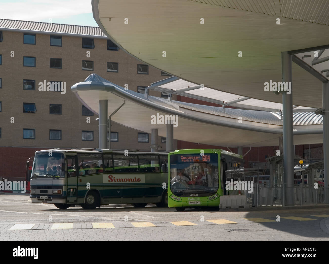 NEW BUS STATION SURREY STREET NORWICH NORFOLK EAST ANGLIA ENGLAND UK ...