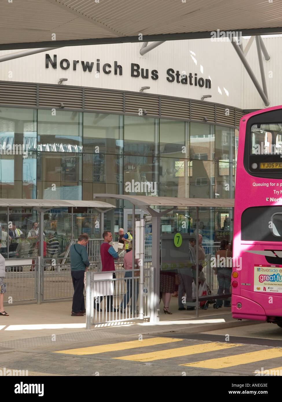 NEW BUS STATION SURREY STREET NORWICH NORFOLK EAST ANGLIA ENGLAND UK ...