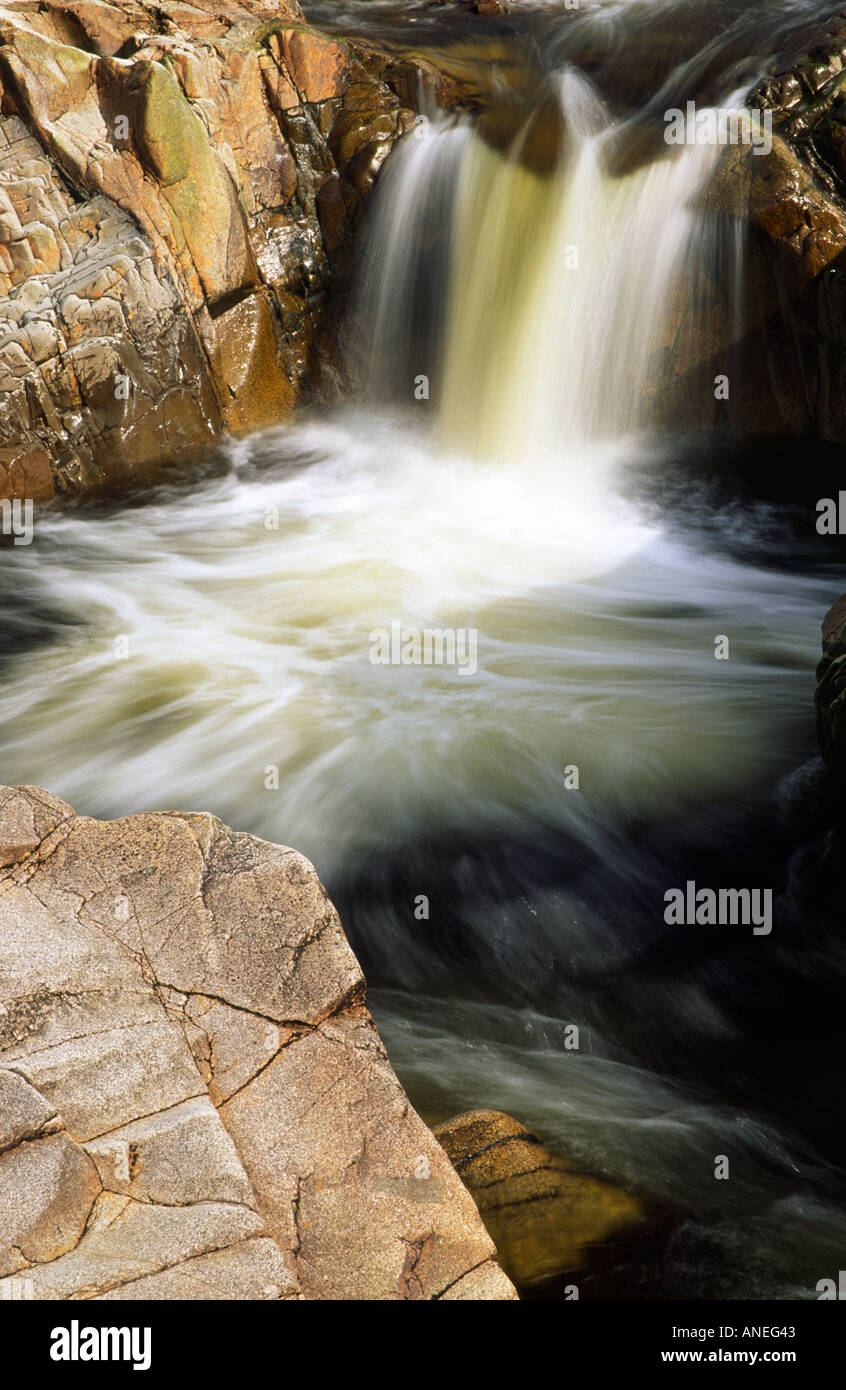 River Etive Waterfall Glen Etive Highlands of Scotland UK Stock Photo ...