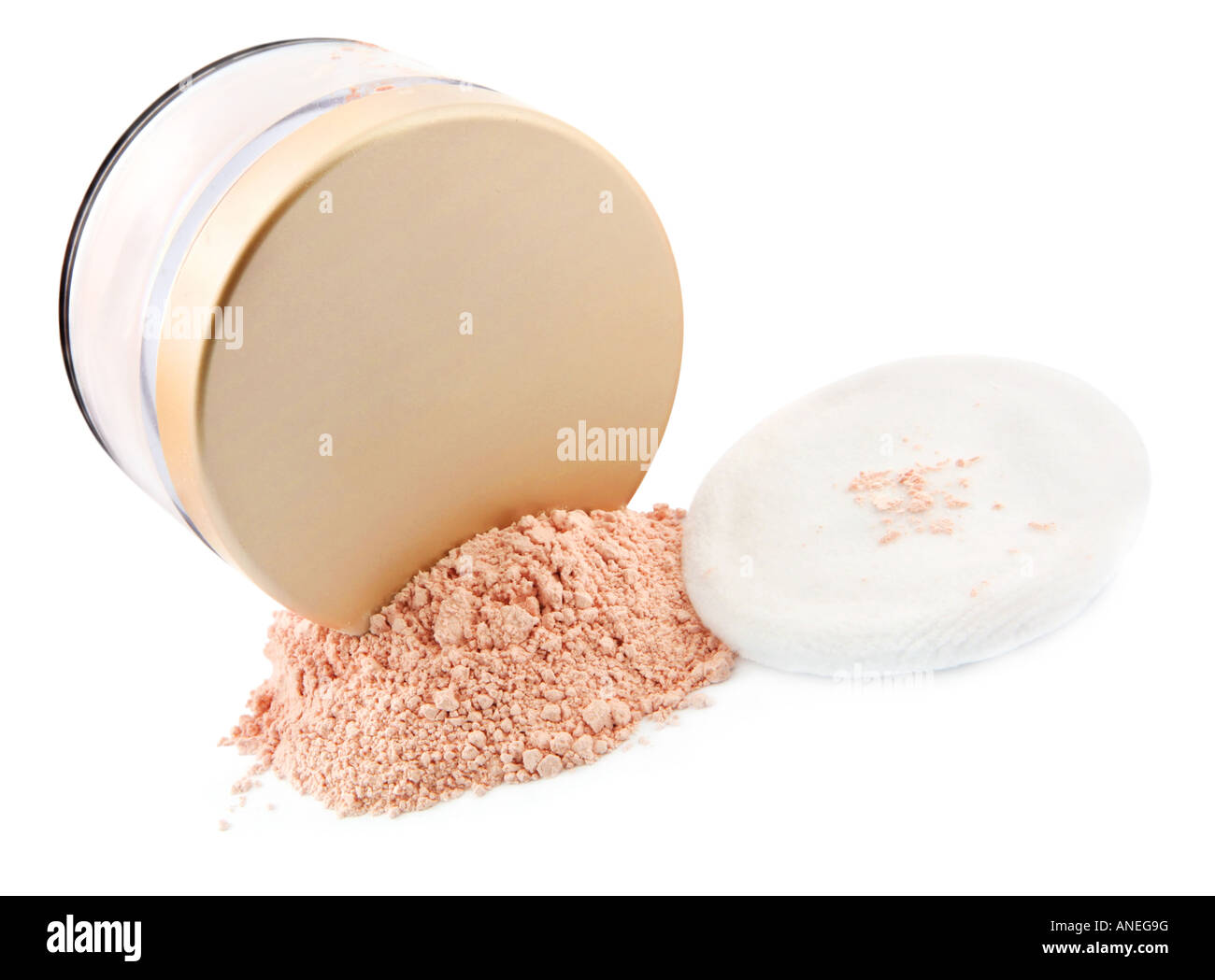 Powder for face isolated on white background Stock Photo - Alamy