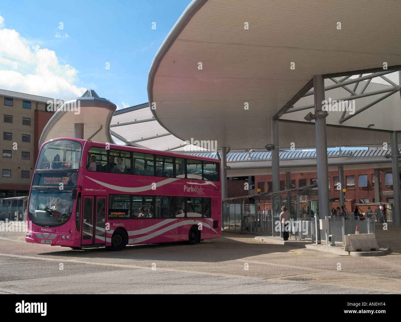 NEW BUS STATION SURREY STREET NORWICH NORFOLK EAST ANGLIA ENGLAND UK ...
