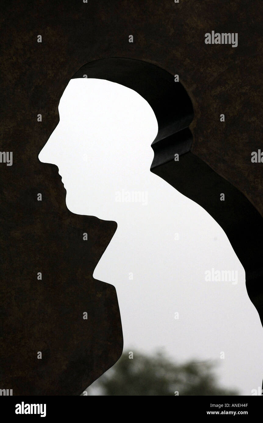 sculpture art male man relief figure Stock Photo - Alamy