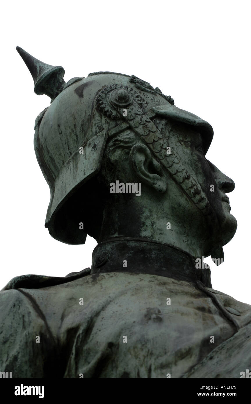 world war one soldier german man mal e head face helmet Stock Photo - Alamy
