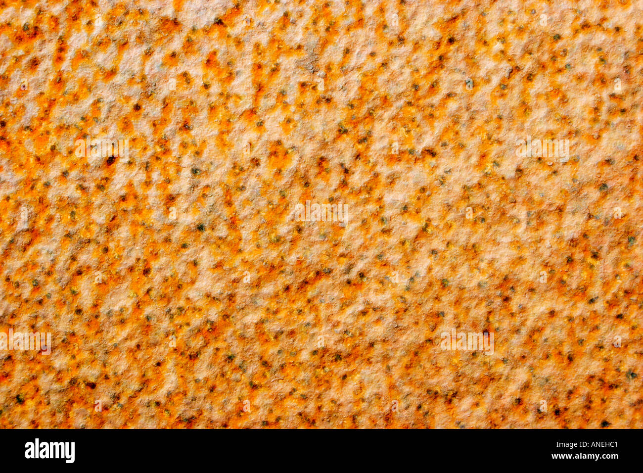 Pitted effect of rust on sheet of metal Soft focus Stock Photo - Alamy