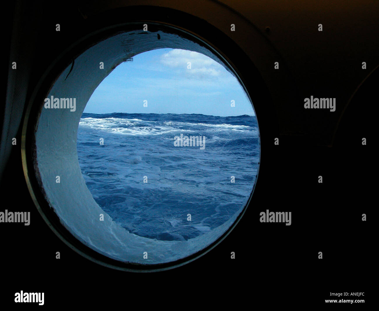 Viewed through ship porthole hi-res stock photography and images - Alamy