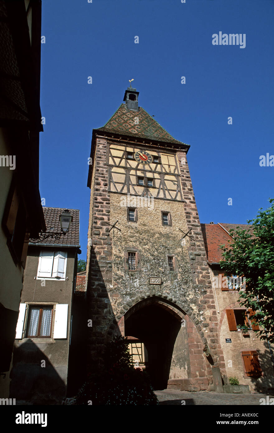 Medieval Gateway at Bergheim Stock Photo - Alamy