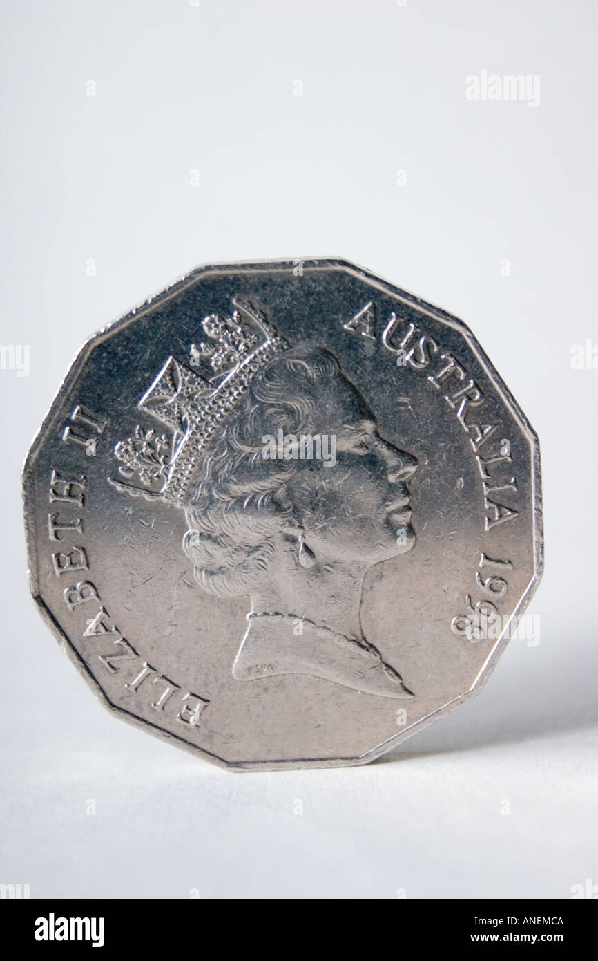 Australian 50 cent piece Stock Photo - Alamy