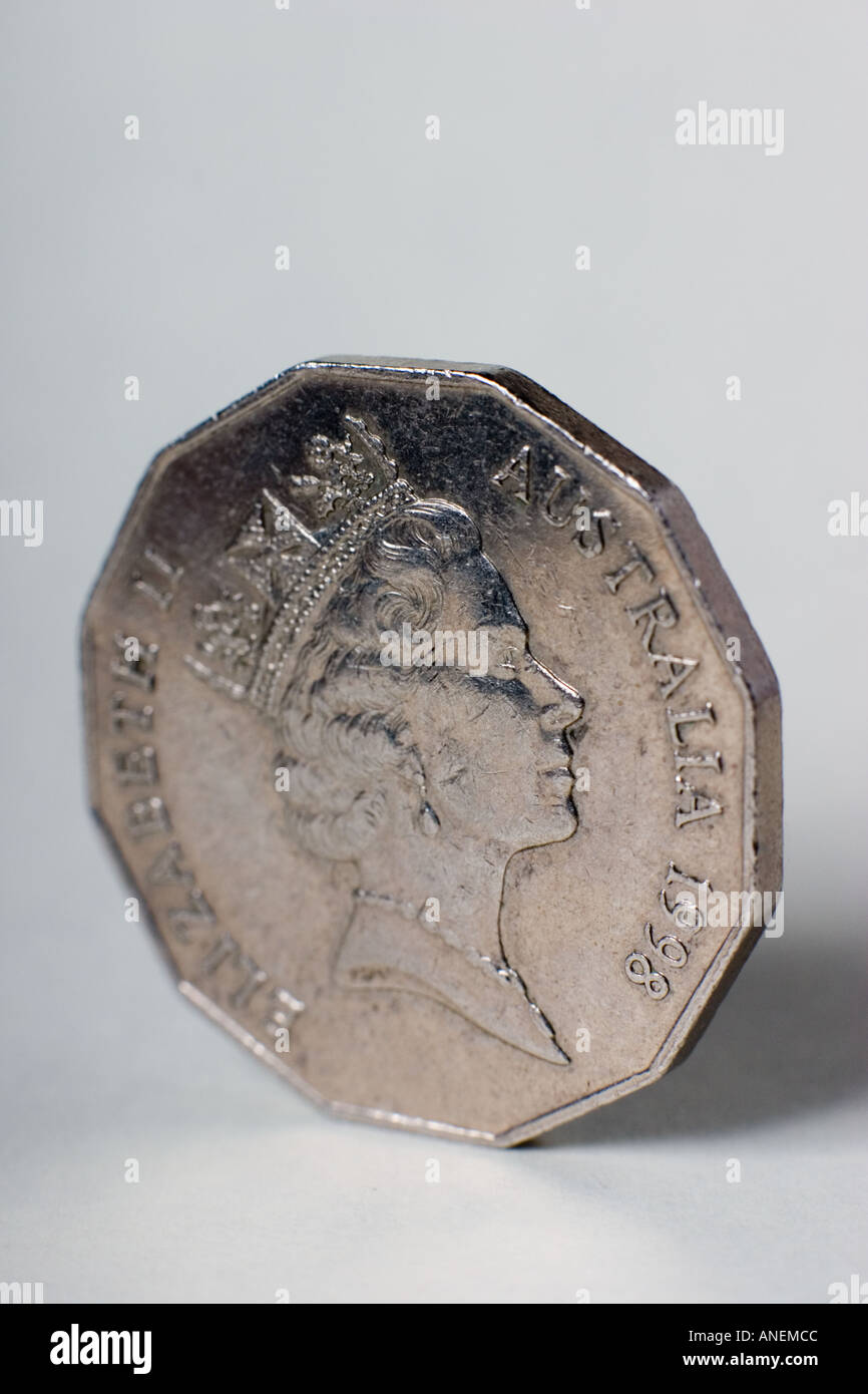 Australian 50 cent piece Stock Photo - Alamy