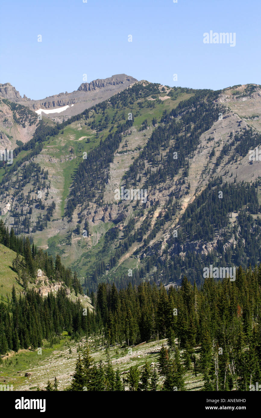 Wilderness Mountain Scene on the Teton Crest Hike, Grand Tetons ...
