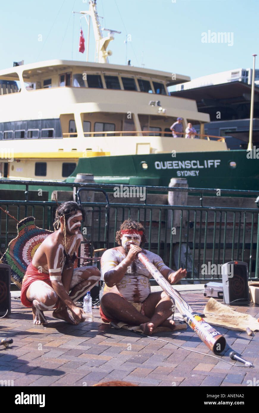 Aboriginal Cultural Display, Circular Quay, Sydney, NSW, Australia ...