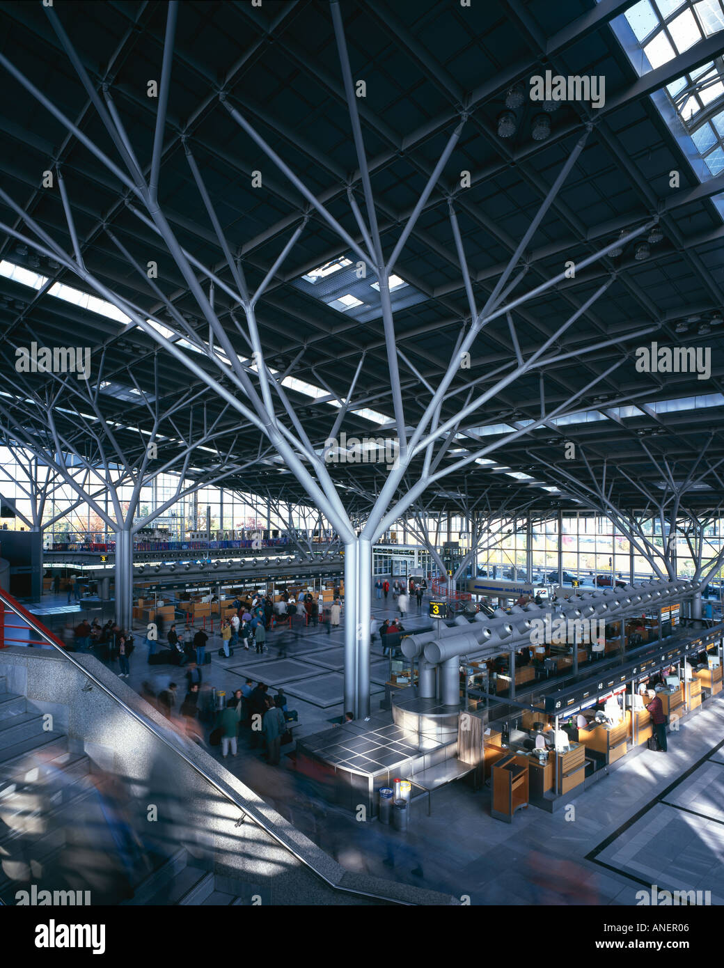 Terminal 1, Stuttgart Airport, 1991. Architect: Von Gerkan, Marg and ...