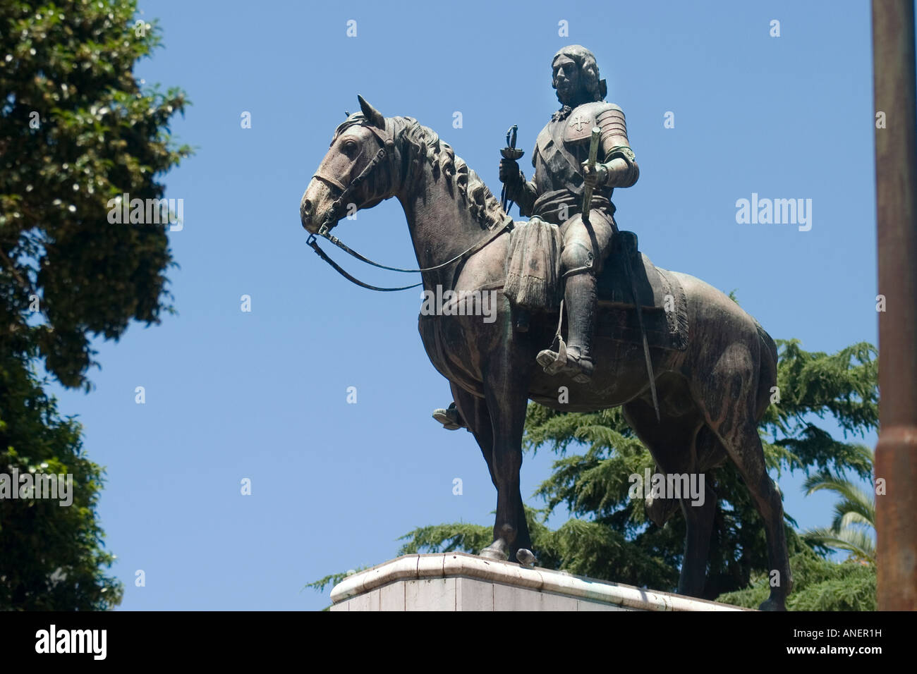 Uruguay Montevideo Zabala statue Stock Photo - Alamy
