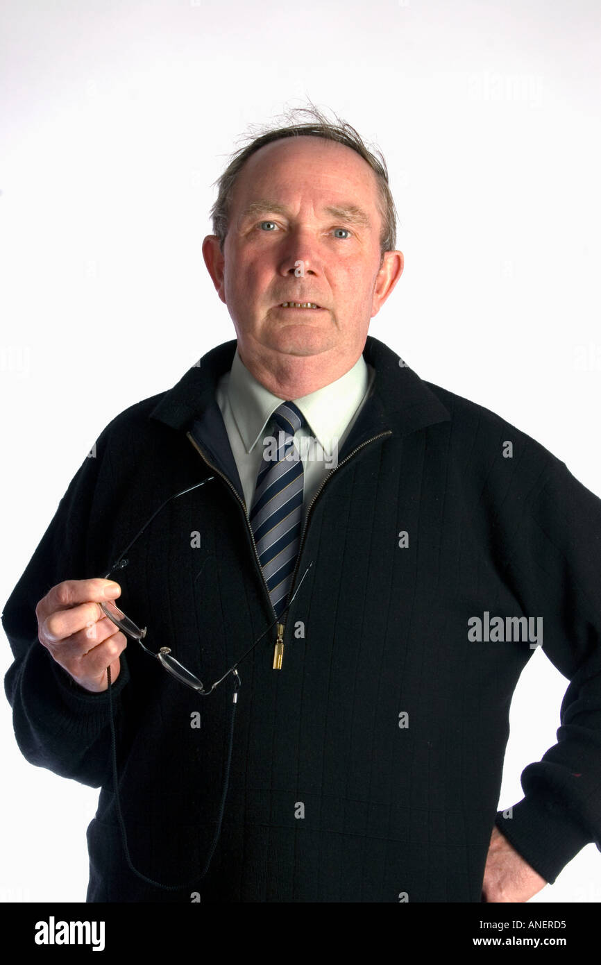Older man in studio Stock Photo - Alamy