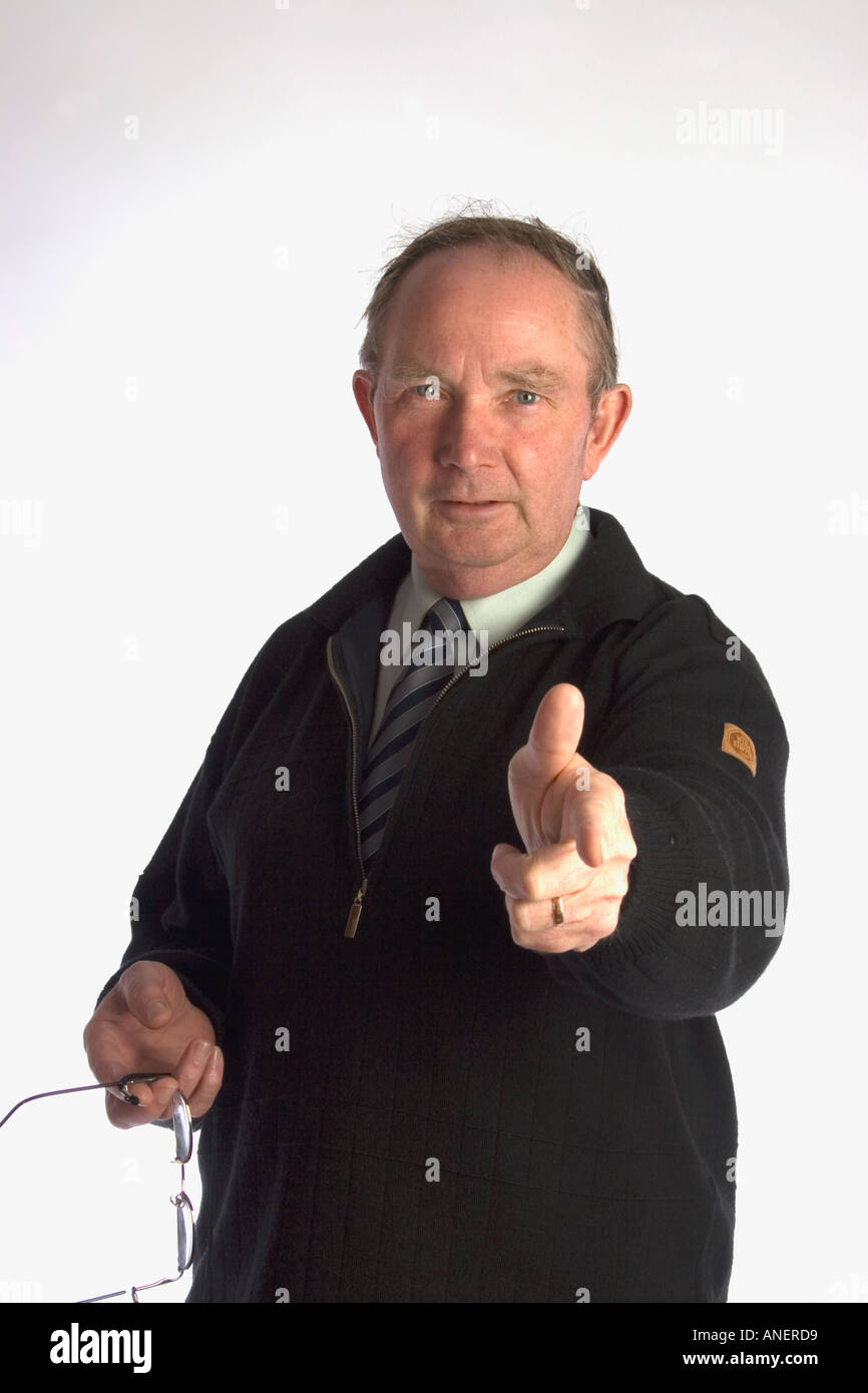 Older man in studio Stock Photo - Alamy