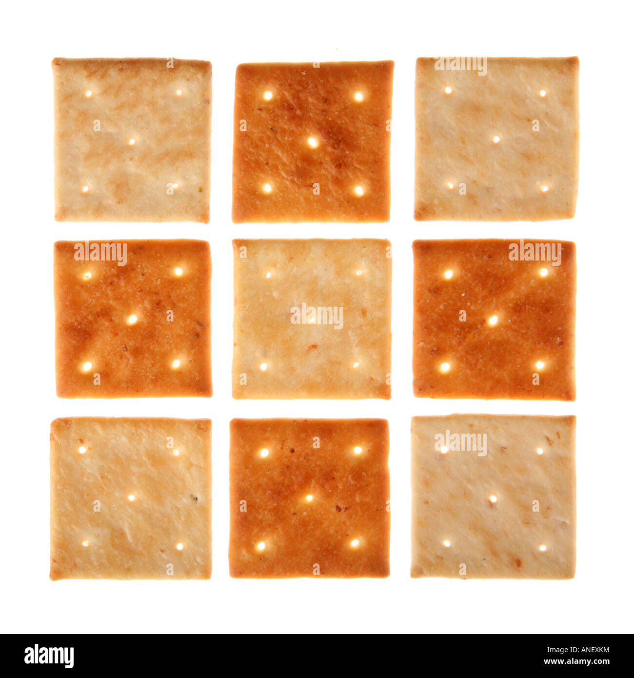 Salt cookie with pattern isolated on white background Stock Photo - Alamy