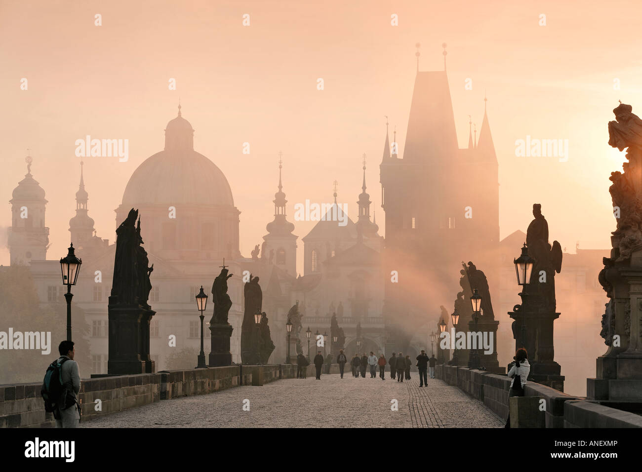 Prague towers in fog hi-res stock photography and images - Alamy