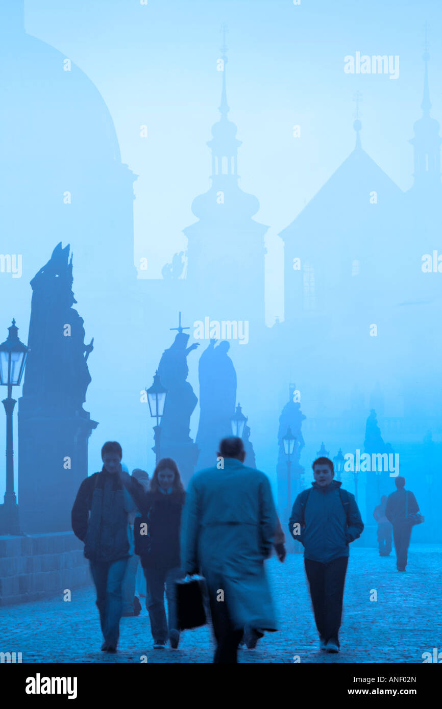 Prague towers in fog hi-res stock photography and images - Alamy