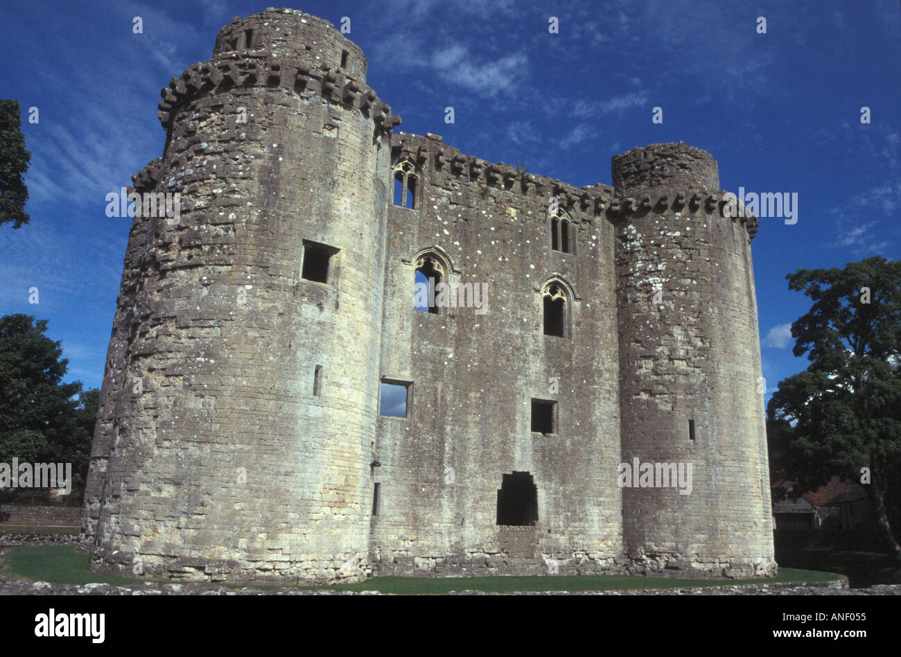 The Ancient Castle of Nunney Somerset Stock Photo - Alamy