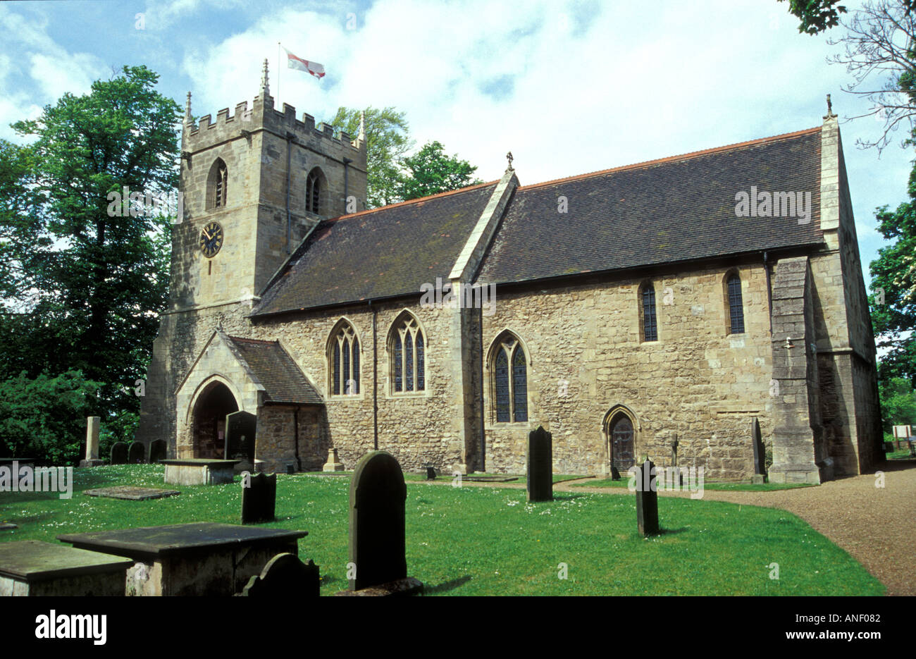 The Parish Church Hooton Pagnell Yorkshire Stock Photo - Alamy