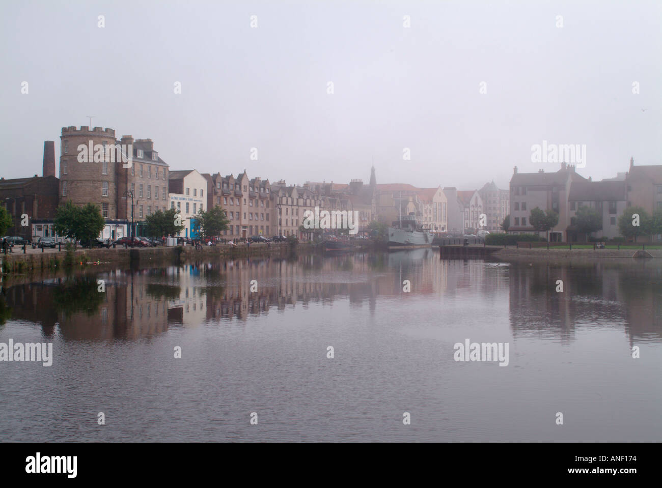 Port of Leith Edinburgh in sun with large neutral areas Stock Photo - Alamy
