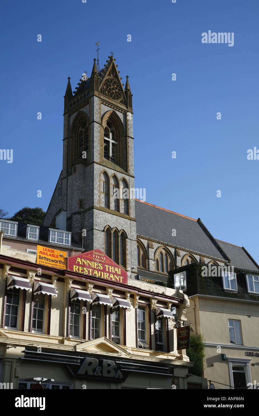 Torquay - St John's Church stands upon a hill overlooking the Fleet ...