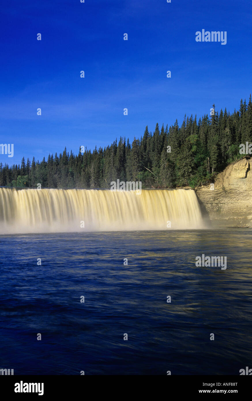 Lady Evelyn Falls on Kakisa River near Kakisa, Northwest Territories ...