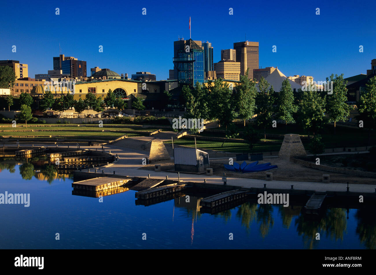 The Forks and Red River, Winnipeg, Manitoba, Canada Stock Photo - Alamy