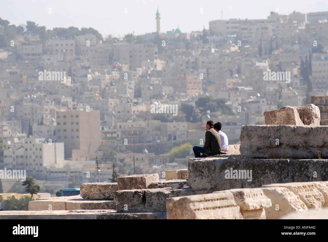 Amman view citadel Stock Photo - Alamy