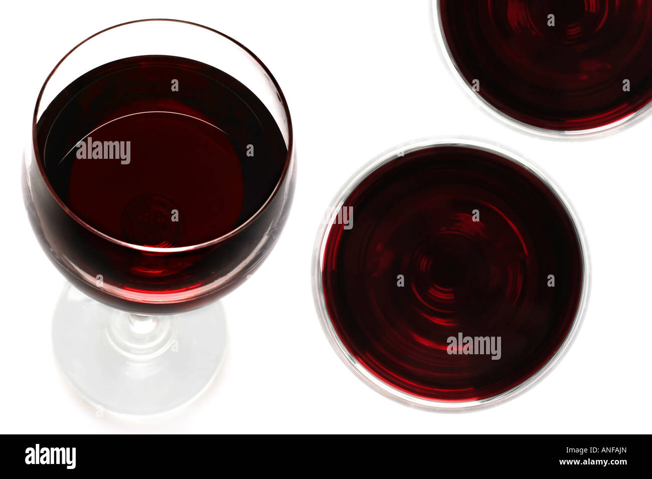 Wine goblet with wine isolated on white background Stock Photo - Alamy