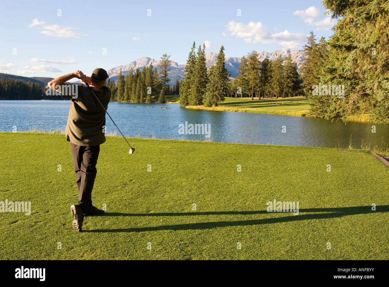 Jasper park lodge golf hi-res stock photography and images - Alamy