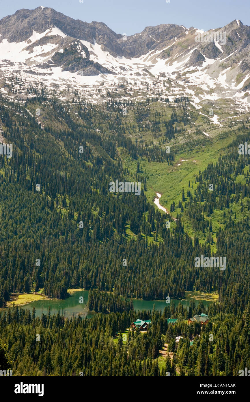 View of Island Lake and Lizard Range, Island Lake Resort, Fernie ...