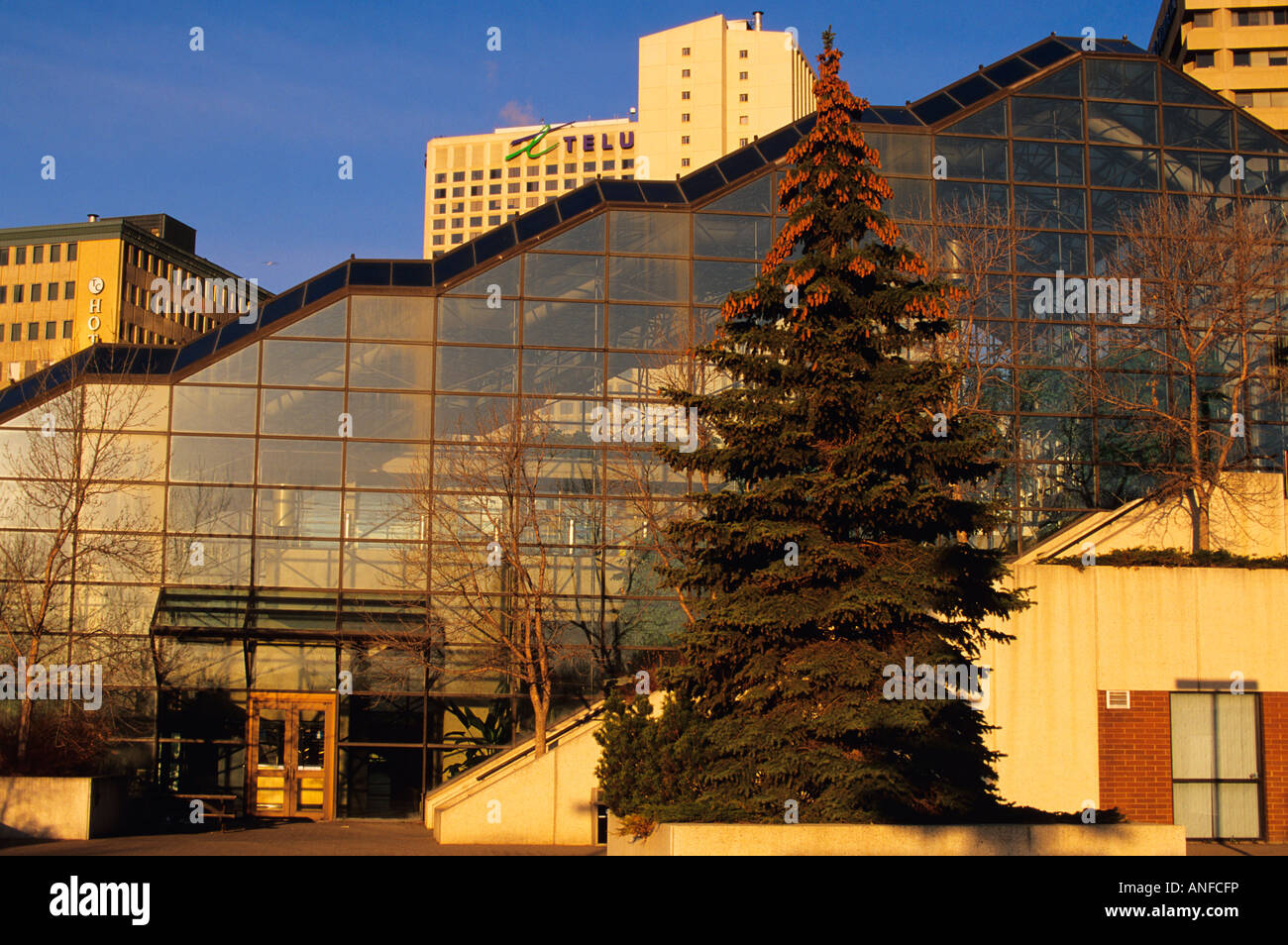 Edmonton Convention Centre with downtown in background, Alberta, Canada ...
