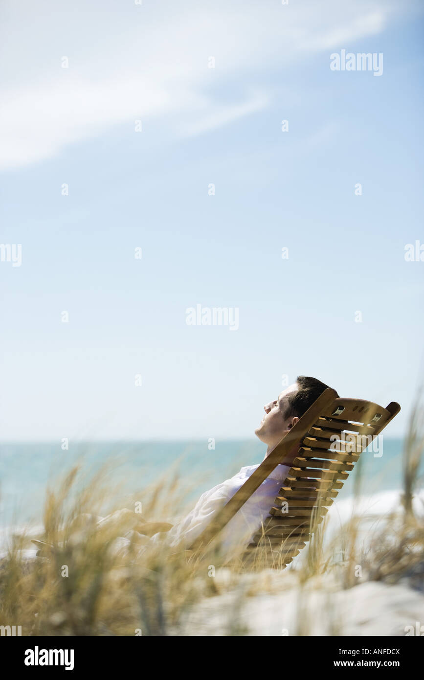 Man Relax Deck Chair High Resolution Stock Photography and Images - Alamy