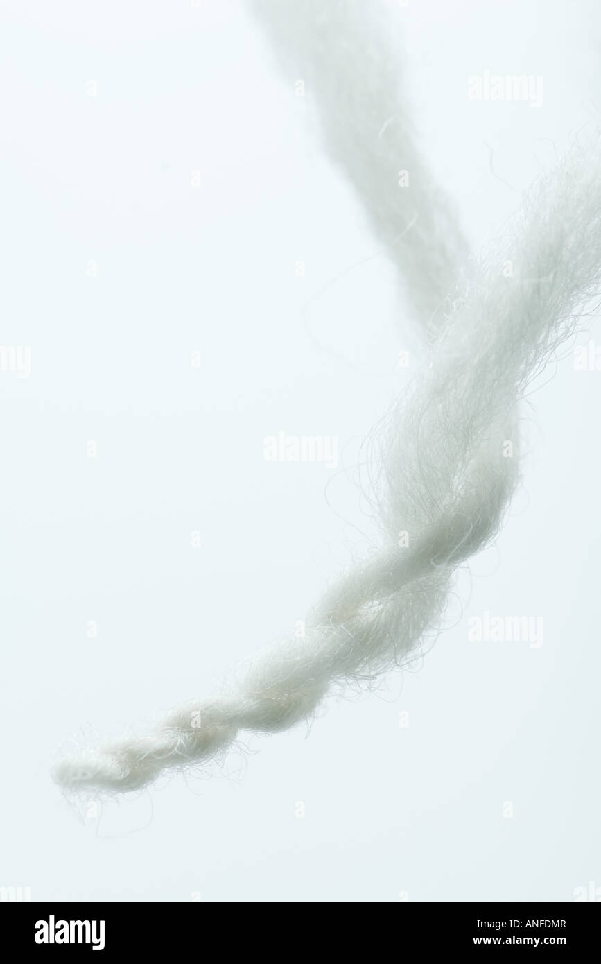 Twisted cotton, extreme close-up Stock Photo - Alamy