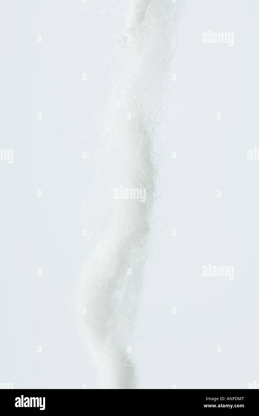 Twisted cotton, extreme close-up Stock Photo - Alamy