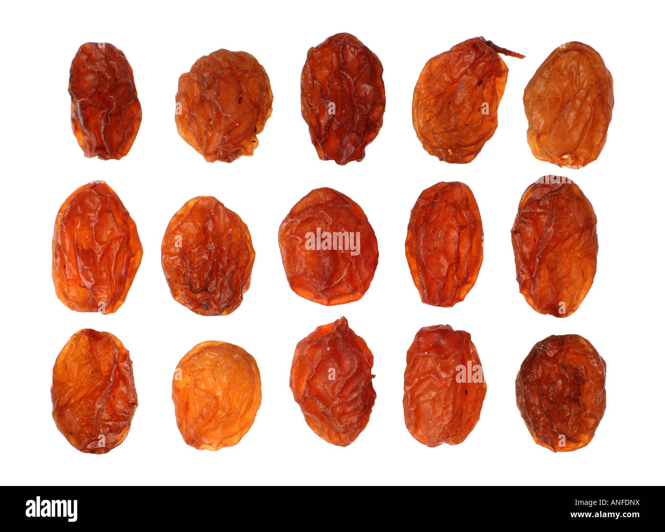 Group browh raisin isolated on white background Stock Photo - Alamy