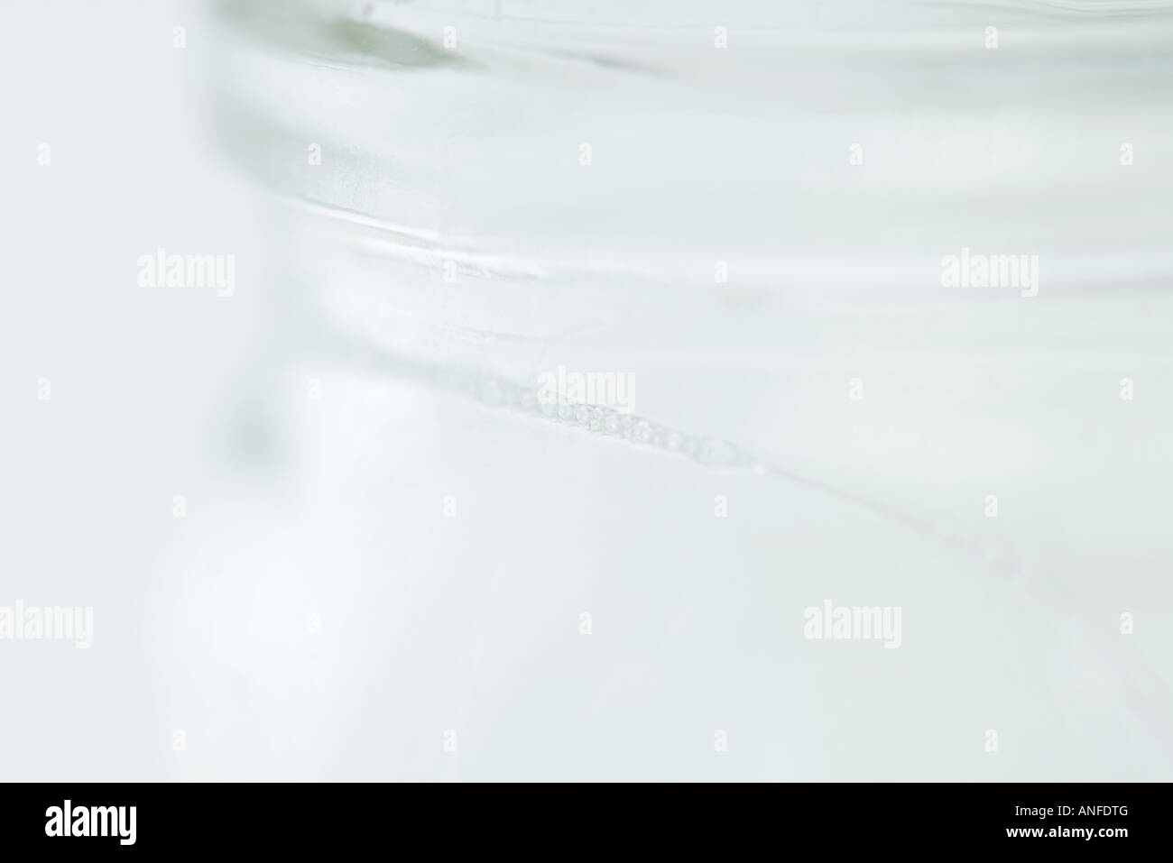 Bubbles on inside of glass container, extreme close-up Stock Photo - Alamy