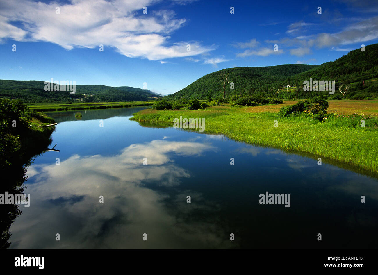 Margaree River, Margaree river wilderness area, Cape Breton, Nova ...