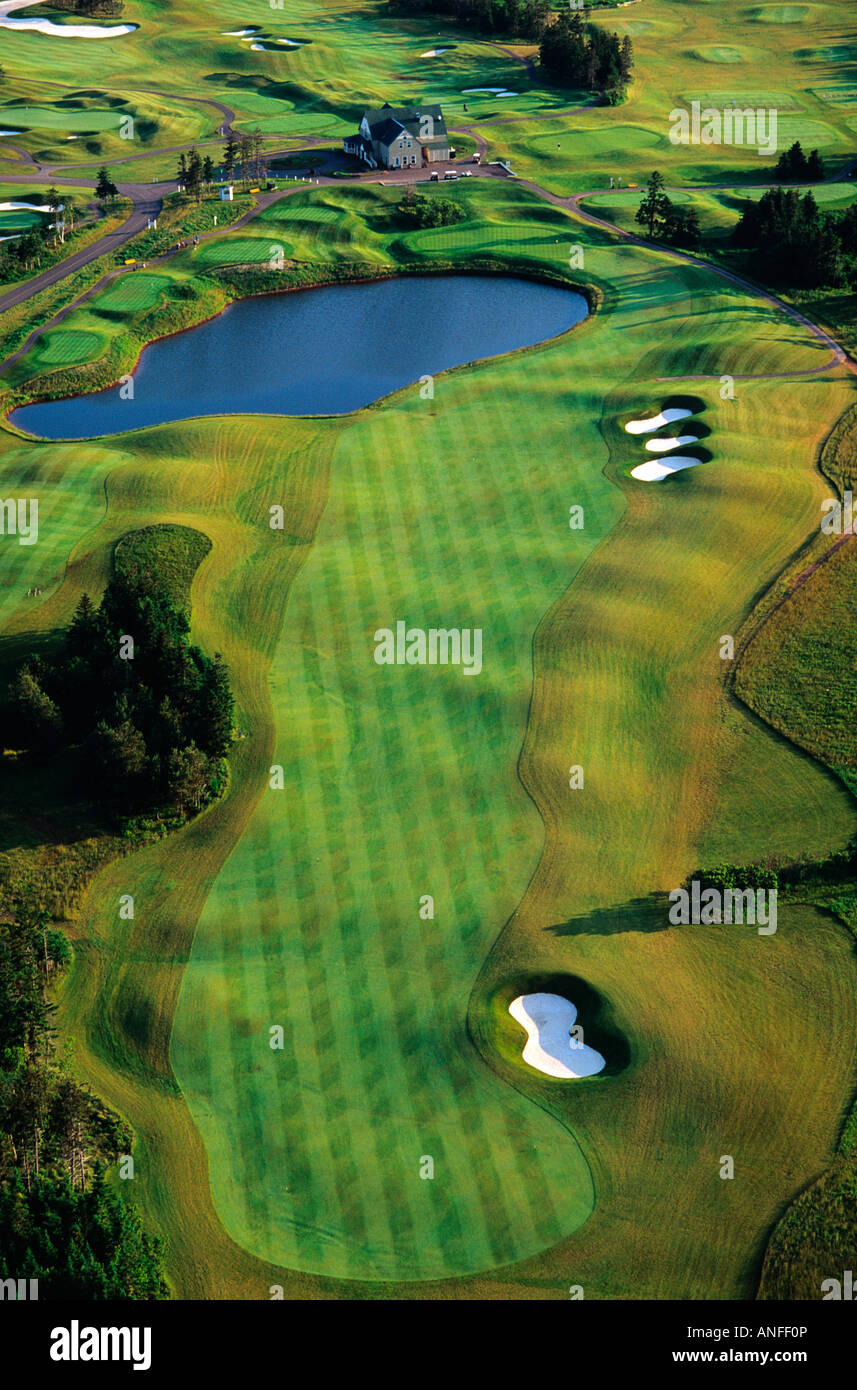 Aerial, The Links at Crowbush Cove, Lakeside, Prince Edward Island ...